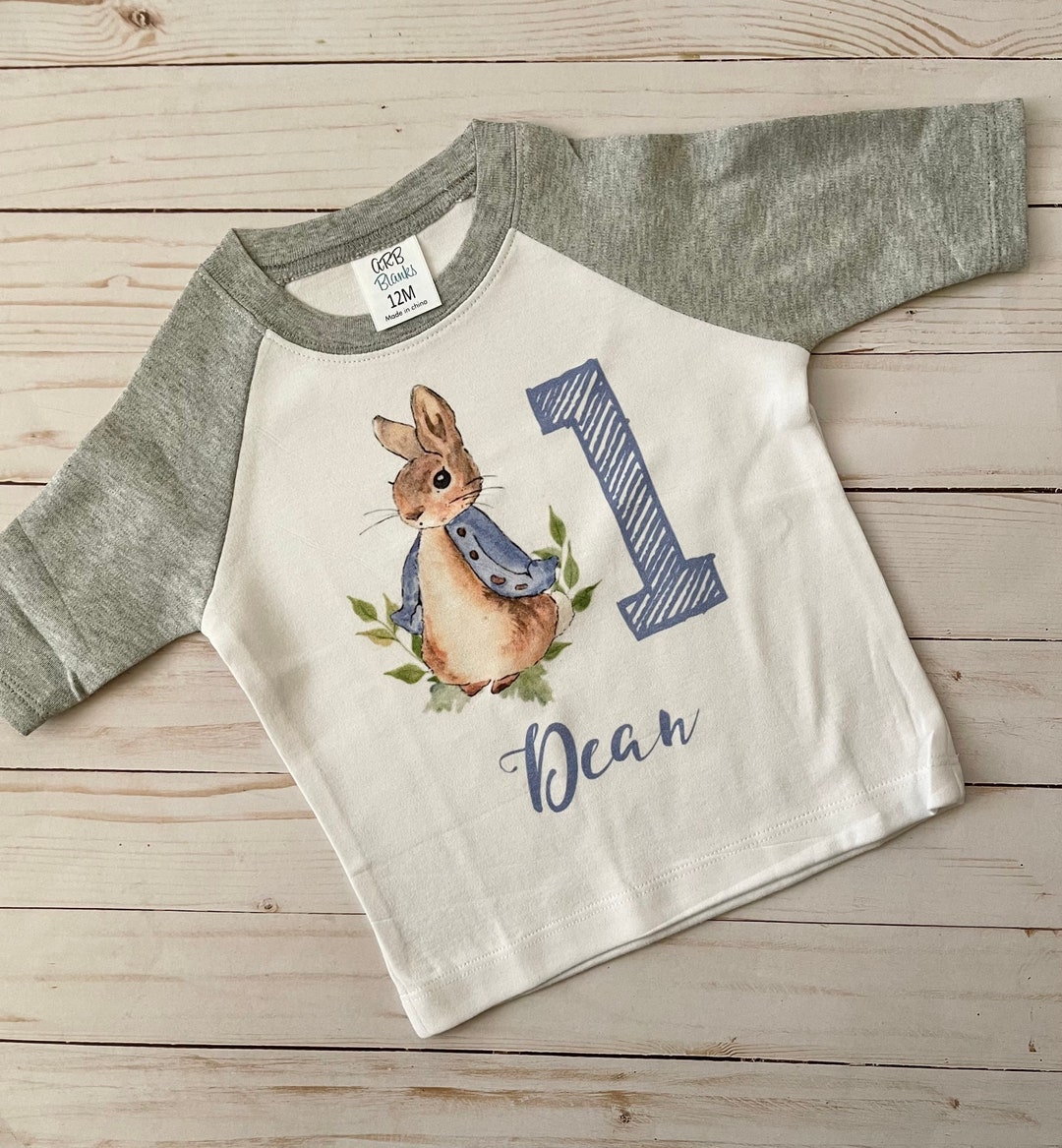 Peter Rabbit Birthday Shirt, Peter Rabbit Shirt With Name, Easter Bunny ...