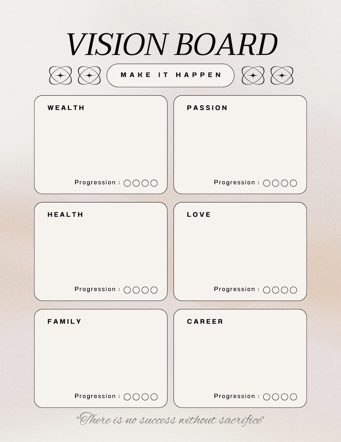 2025 Vision Board, 2025 Vision Board Template, Digital Vision Board ...