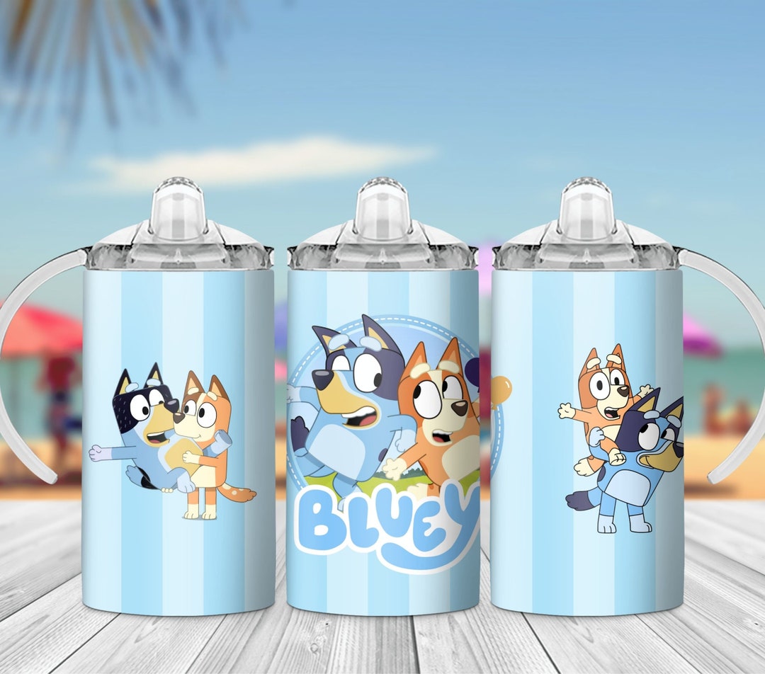 Bluey 12oz Kids Flip Top Sippy Cup Tumbler Wrap, 12oz Sippy Cup ...