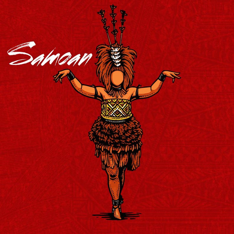 Polynesian Female Dancer Vector Art Bundle 2025 (tongan, Samoan ...