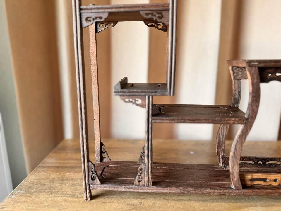 Chinese Display Stand With Bottle Shape Design - Etsy