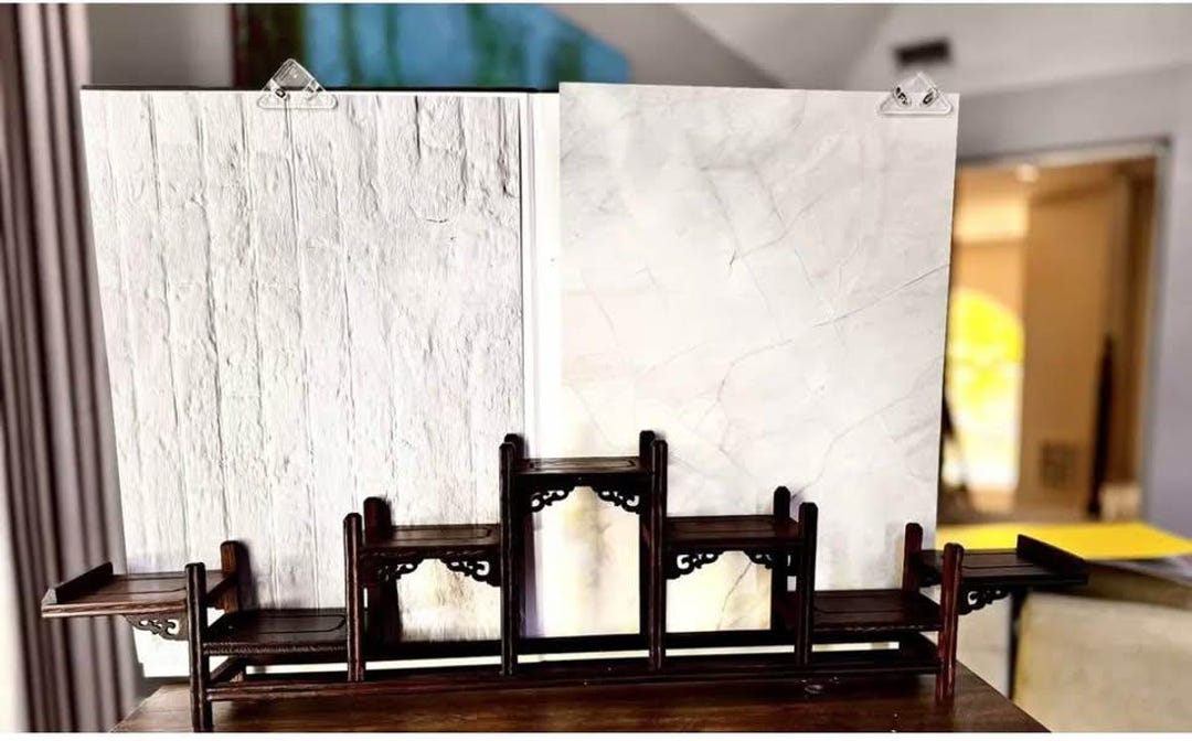 7 Platforms Asian Wood Display Stand - Etsy