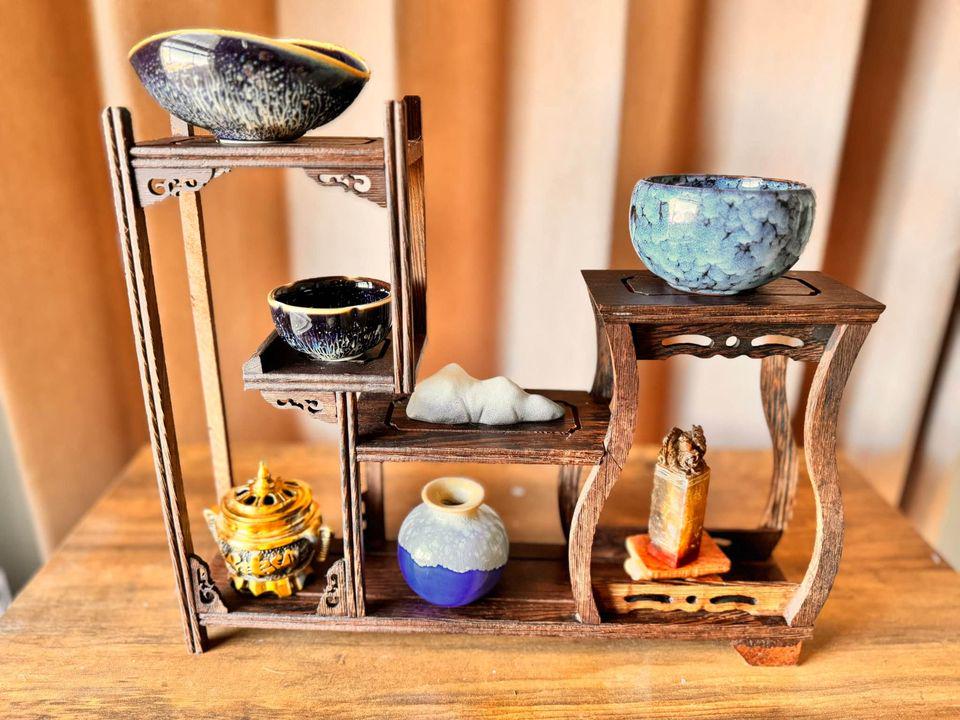 Chinese Display Stand With Bottle Shape Design - Etsy