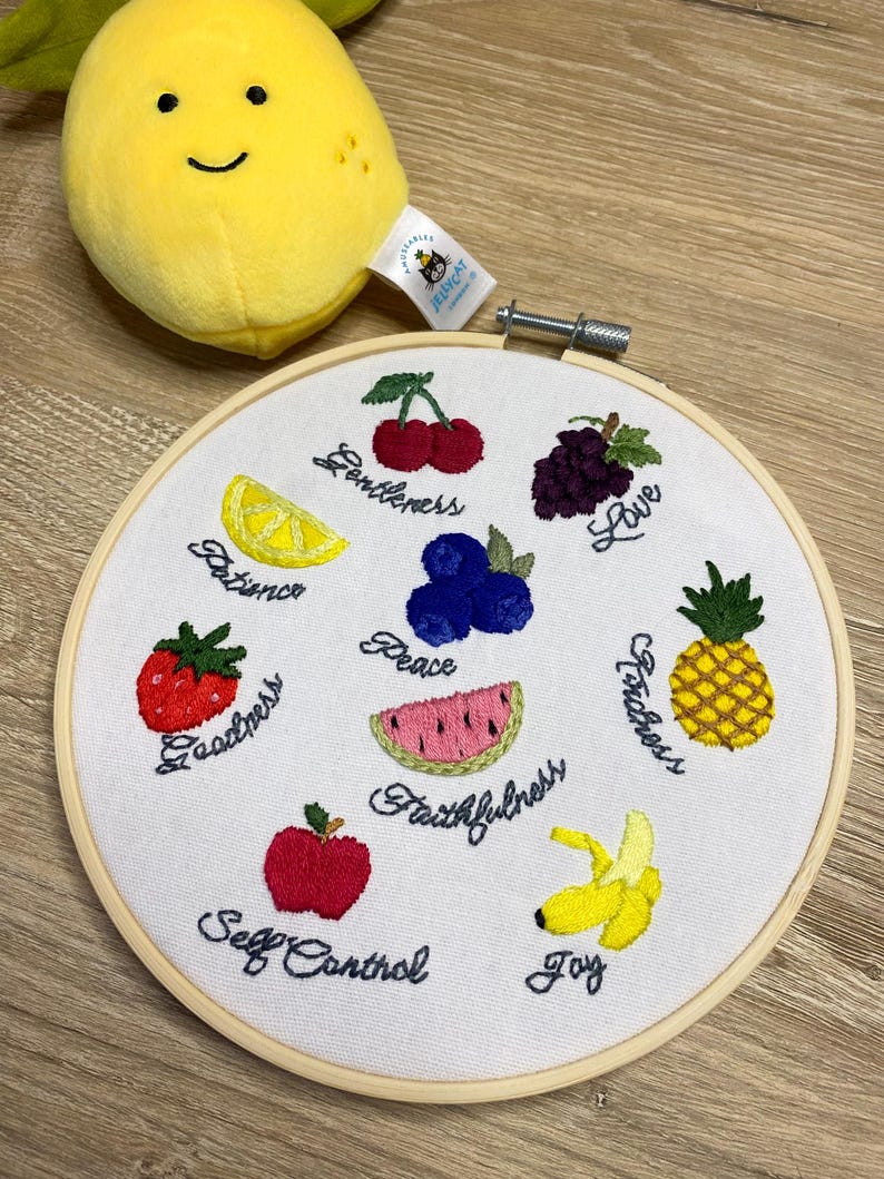 Fruits of the Spirit Hand Embroidery Pattern - Etsy