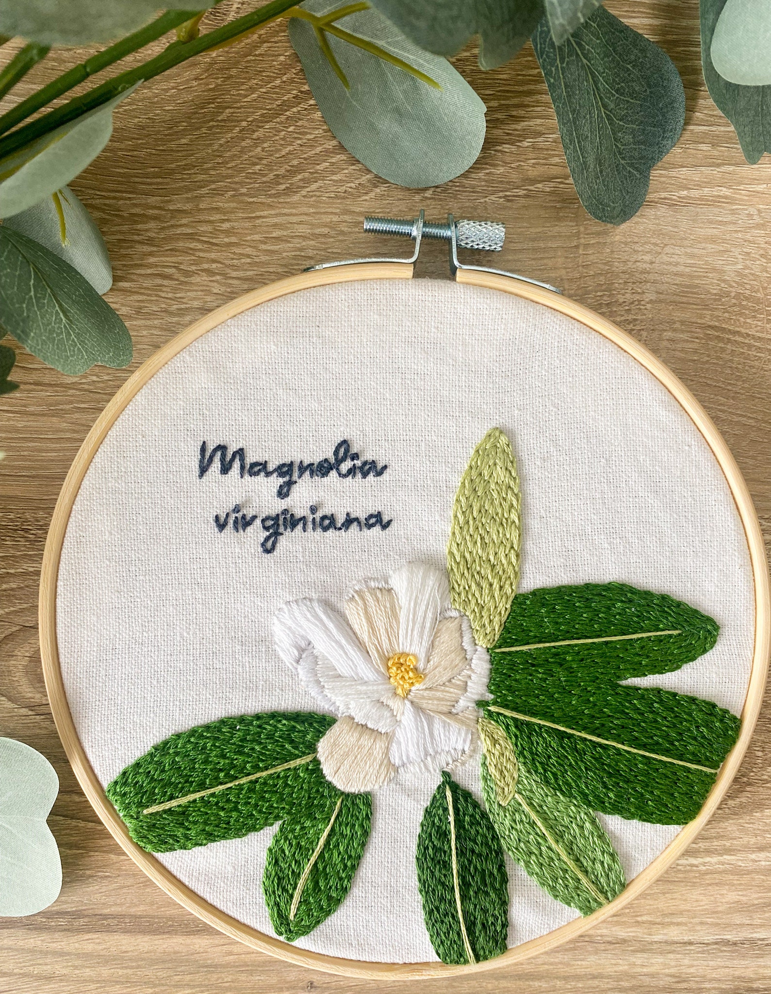Magnolia Hand Embroidery Pattern - Etsy