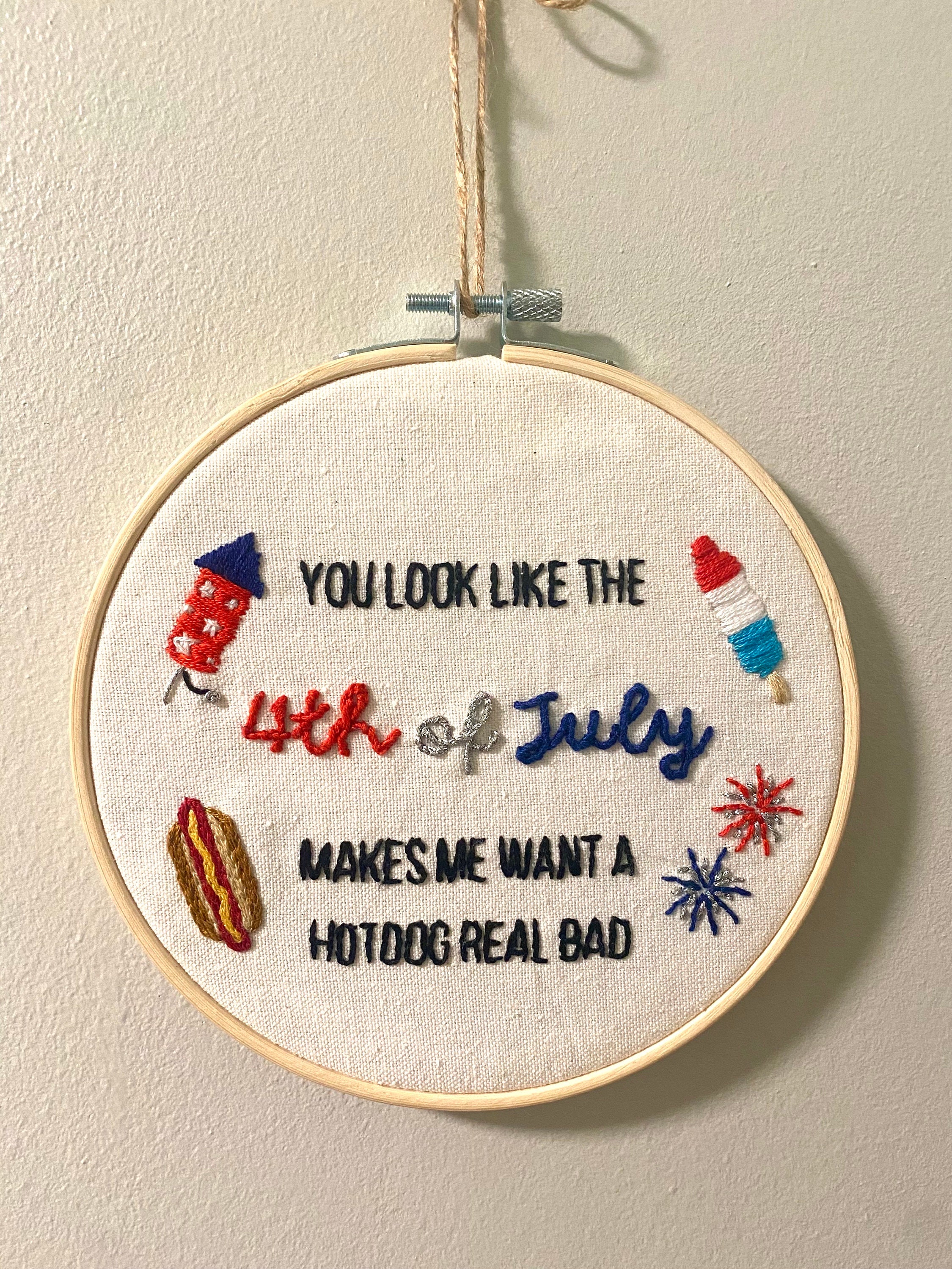 4th of July Embroidery Pattern - Etsy
