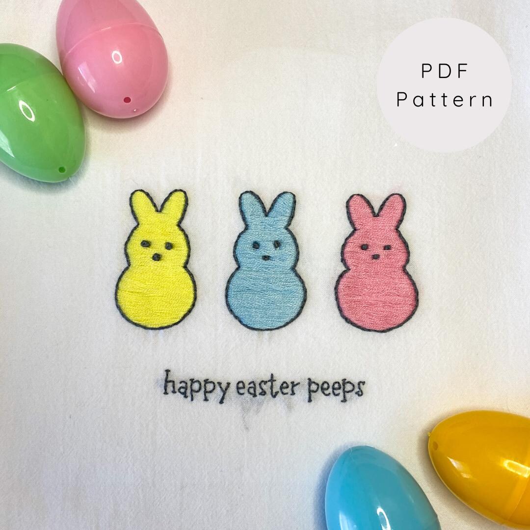 Peeps Hand Embroidery Pattern - Etsy