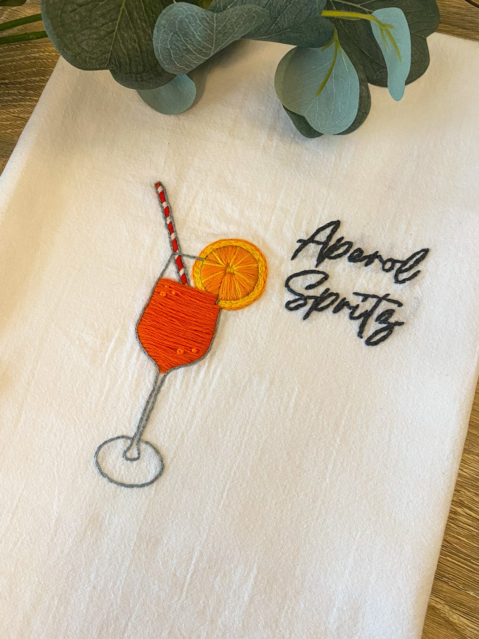 Aperol Spritz Hand Embroidery Pattern - Etsy