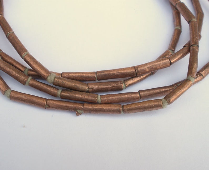 Solid Copper Beads Bali Style Accents Choose Tubes Cubes or Ovals - Etsy