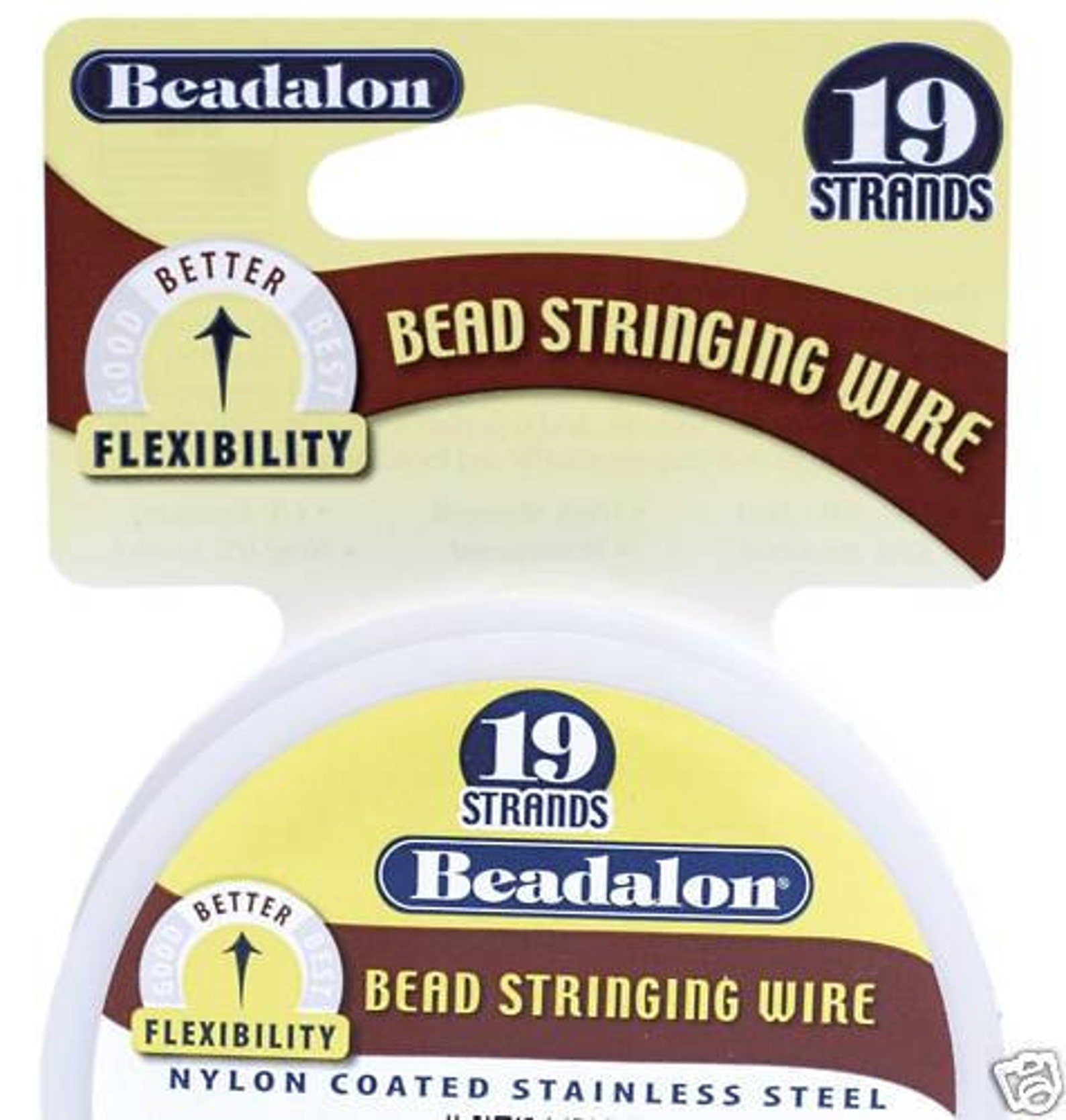 19 Strand Beadalon Beading Wire 100ft Spool CHOOSE Your Diameter .010 ...