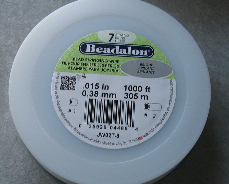 Beadalon Beading Wire 7-strand .018 1000' Spool or Choose - Etsy