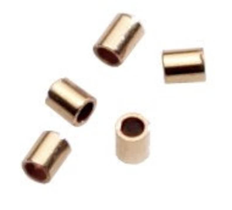 Gold Fill Crimp Tubes 2x2mm Heavy Wall Choose 100, 50 or 20 Pieces - Etsy