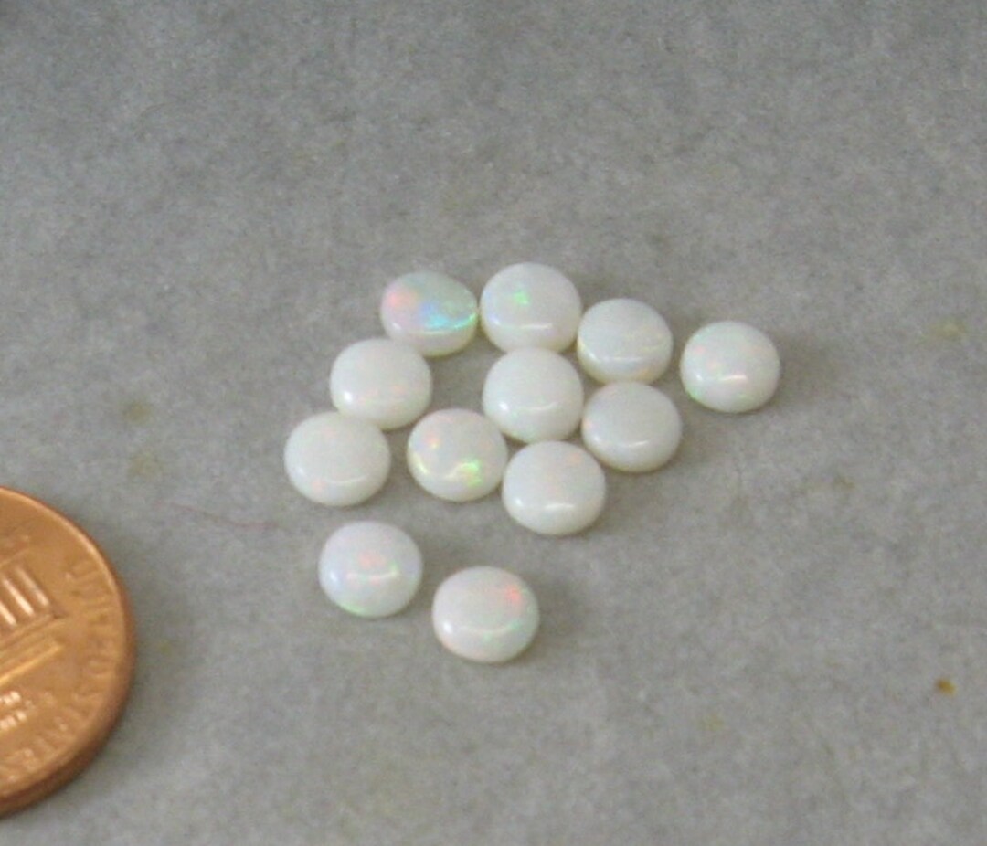 Australian Opal Cabs 4-5mm 1 Pair - Etsy