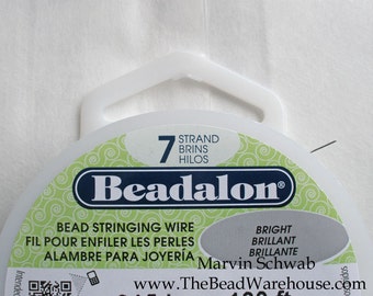 Beadalon 49 Strand Wire .018 Beading Wire 30 Foot Spool - Etsy