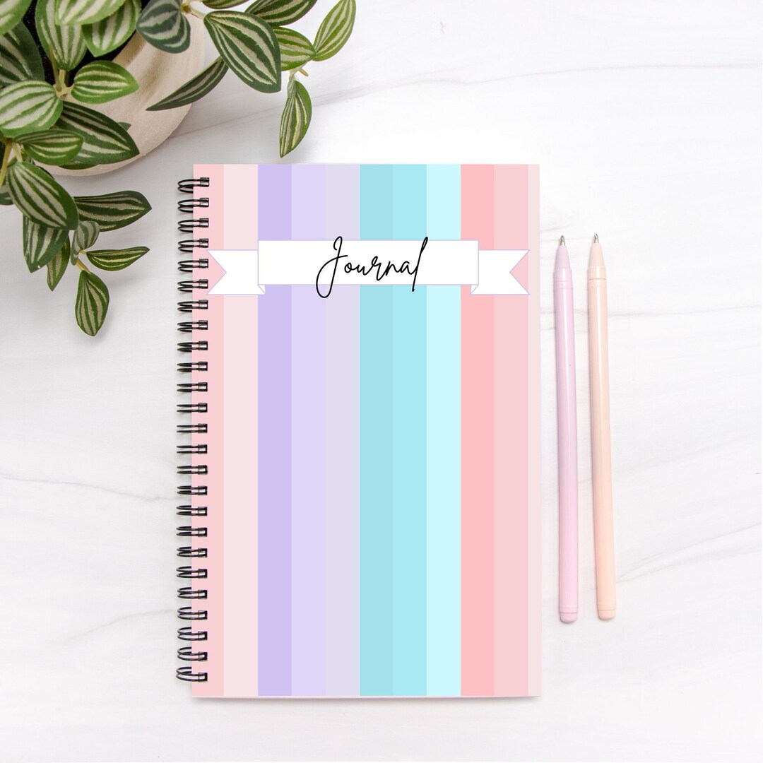 Personalized Teen Journal Preteen Gift Notebook Custom Pink and Purple ...