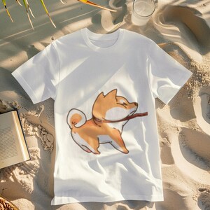 Animal Couple Shirt, Shiba Shirt, Cute Graphic Couple Tee, Matching ...