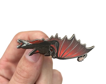 Lapis Lazuli Dragon Enamel Pin - Etsy