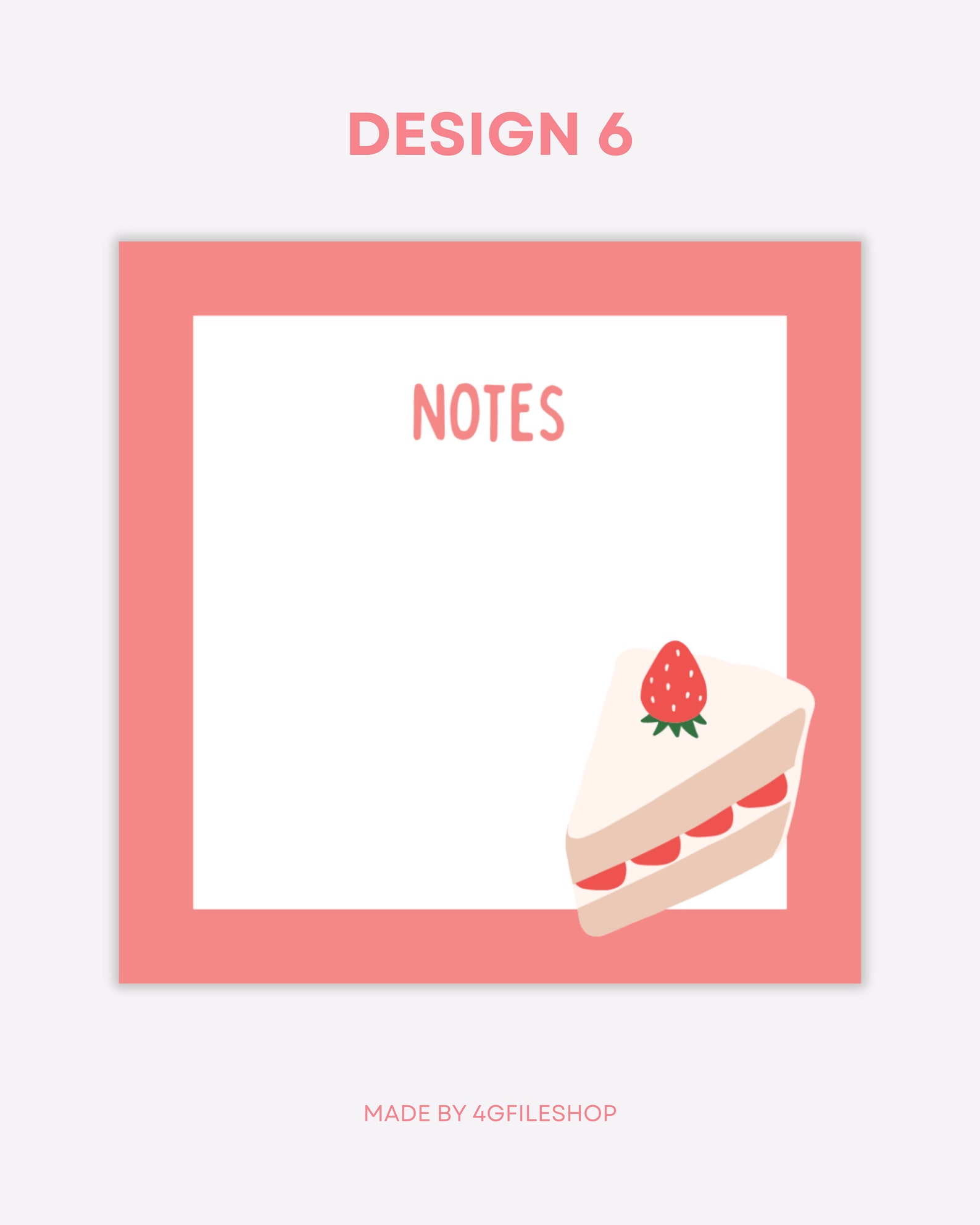 Strawberry Sweets Notepad Set Cute Strawberry Memo Pad for Notes ...