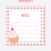 Strawberry Sweets Notepad Set Cute Strawberry Memo Pad for Notes ...