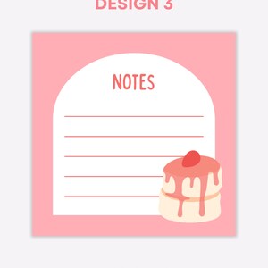 Strawberry Sweets Notepad Set Cute Strawberry Memo Pad for Notes ...