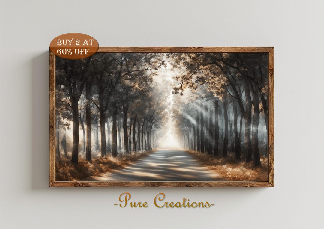 Gate to Heaven, Endless Road Digital Art - Sunlit Forest Path - Nature ...
