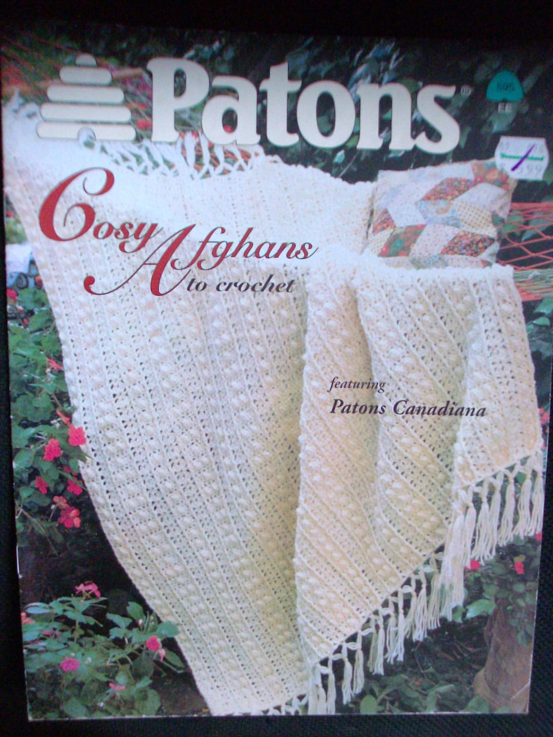 Cozy Afghans to Crochet, Patons Vintage 1996 Crochet Pattern Booklet. 8 ...