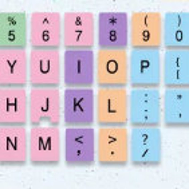 Letter Keyboard Stickers Etsy