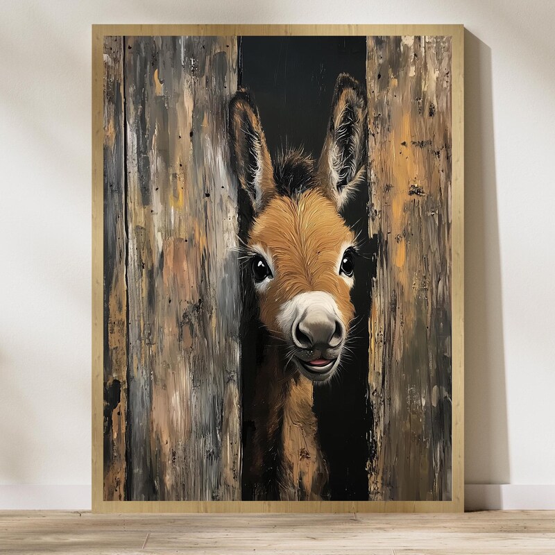 Donkey Paintings - Etsy