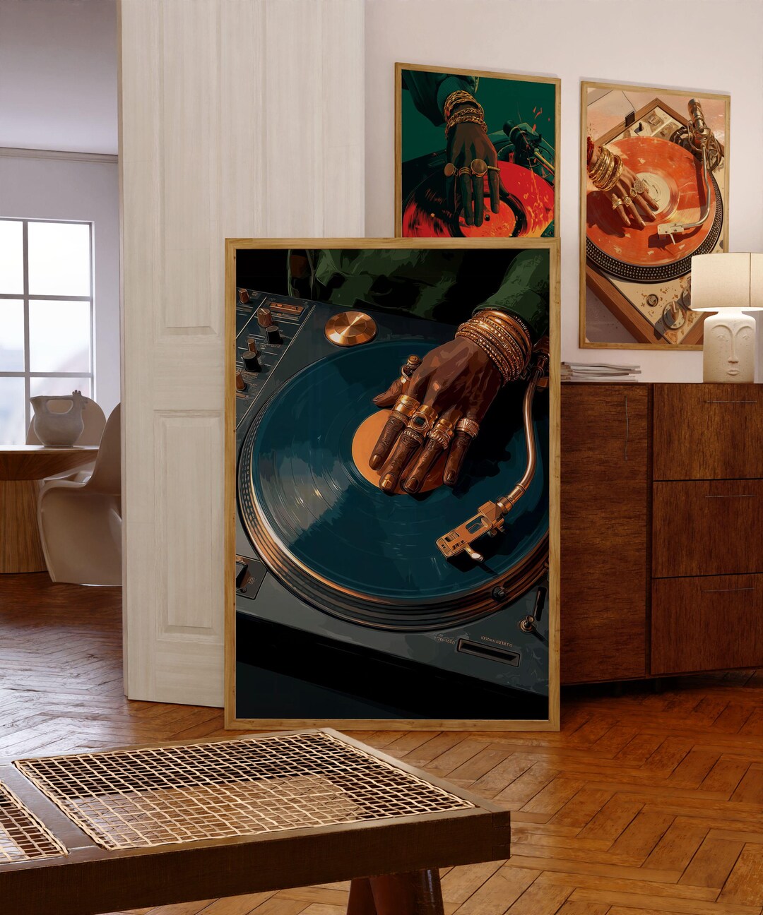 Hip Hop Wall Art, Vinyl Record Music Wall Art, Turntable Poster ...