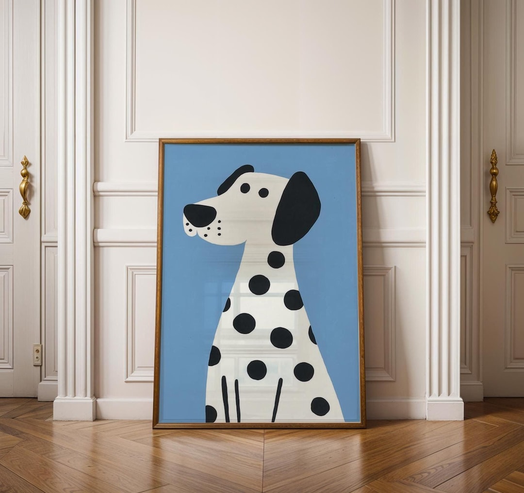 Dalmatian Dog Wall Art, Cute Animal Print for Kids Room, Nursery Decor ...