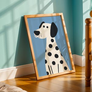 Dalmatian Dog Wall Art, Cute Animal Print for Kids Room, Nursery Decor ...