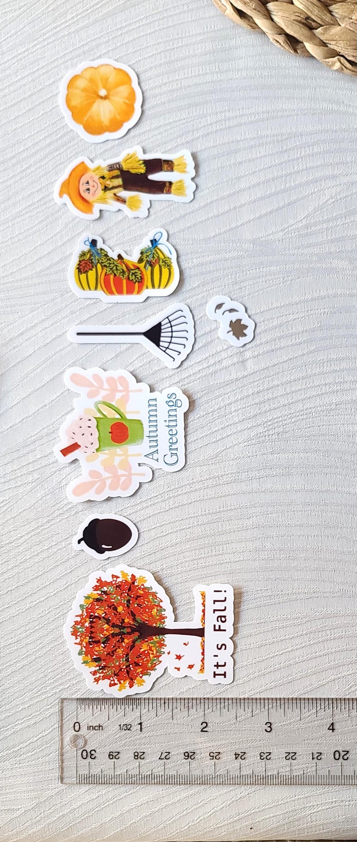 8 Piece "it's Fall!" Sticker Set - Etsy