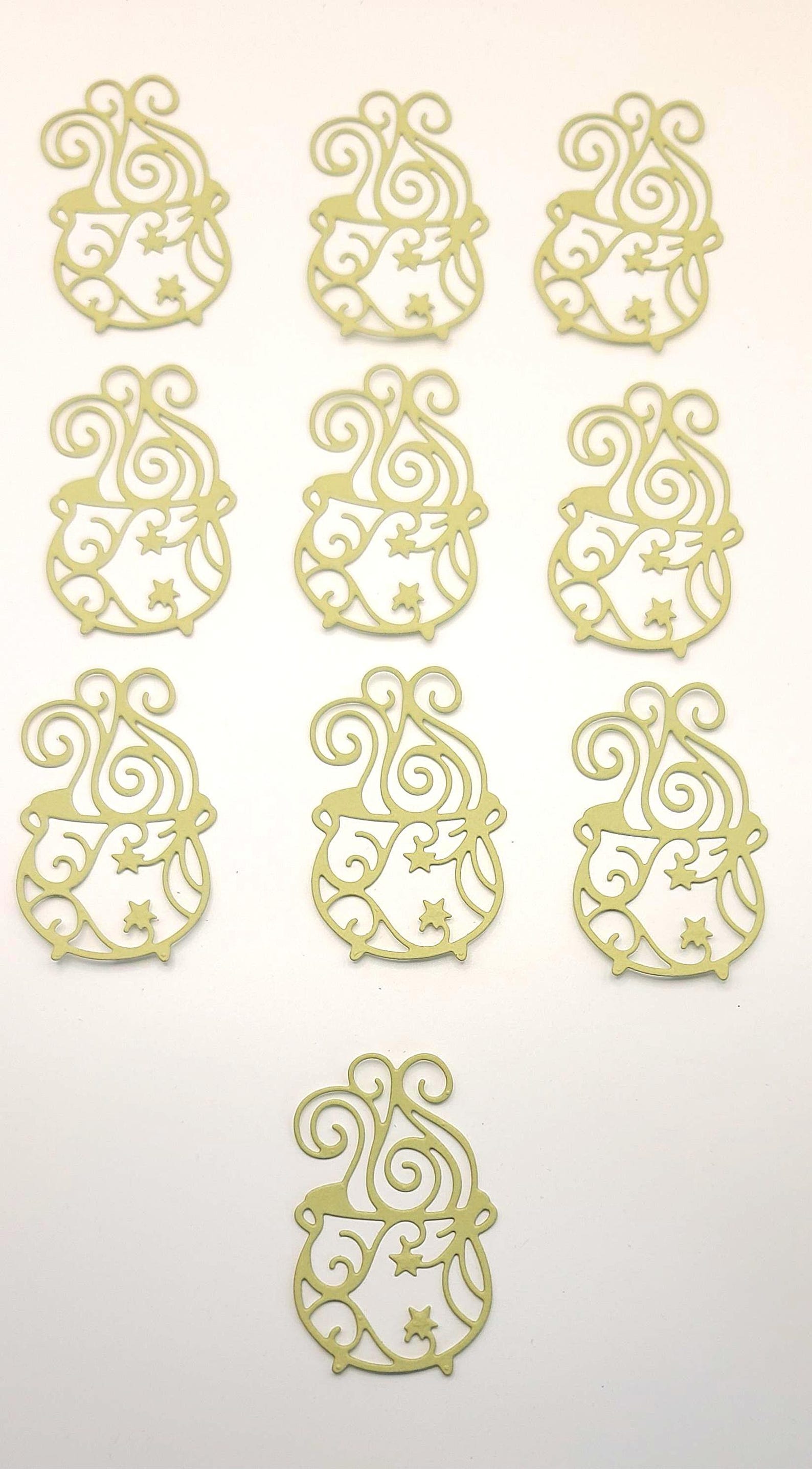 Pumpkins, Cauldrons and Witch Hats Die Cut Collection (24 Pcs) - Etsy