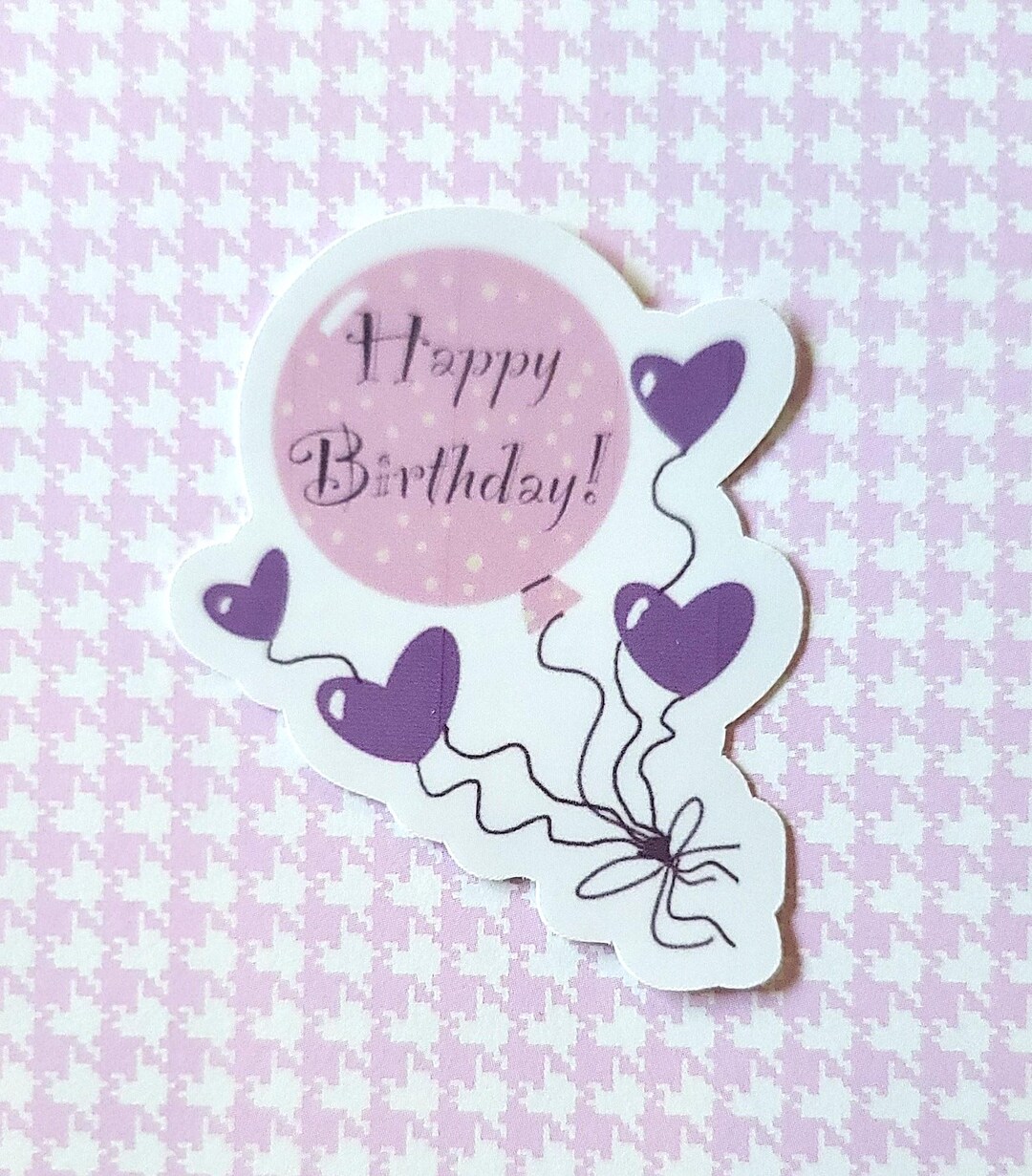 Happy Birthday Balloons Sticker - Etsy