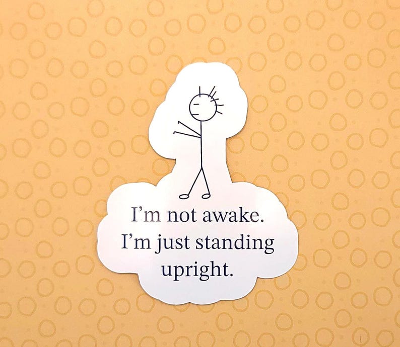 Feeling Perpetually Exhausted Sticker Set (4 Pcs) - Etsy