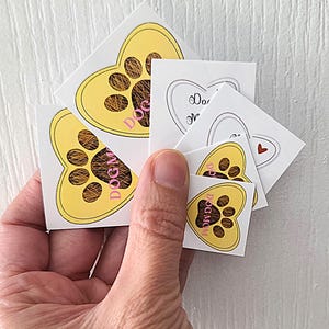 Dog Mom Sticker Set (6 Pcs) - Etsy