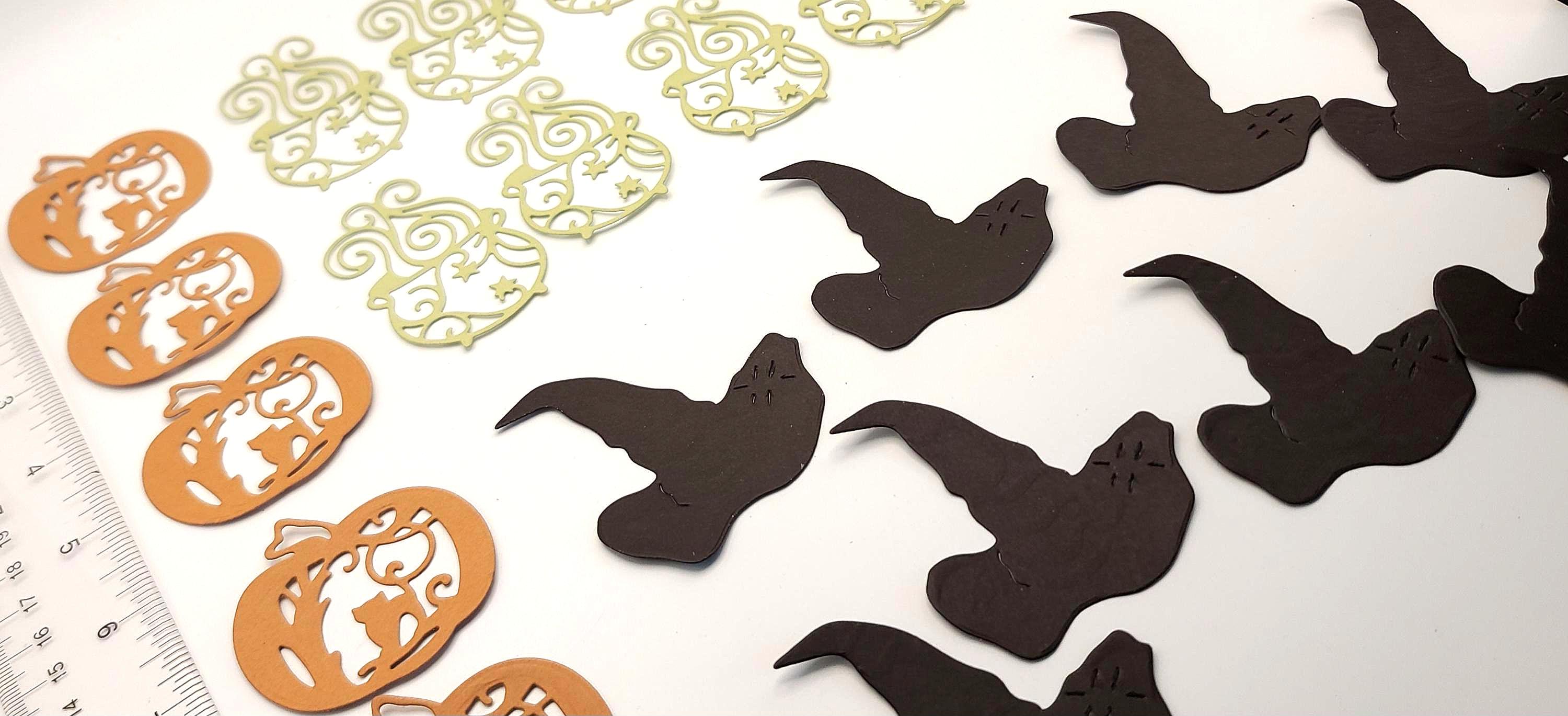 Pumpkins, Cauldrons and Witch Hats Die Cut Collection (24 Pcs) - Etsy