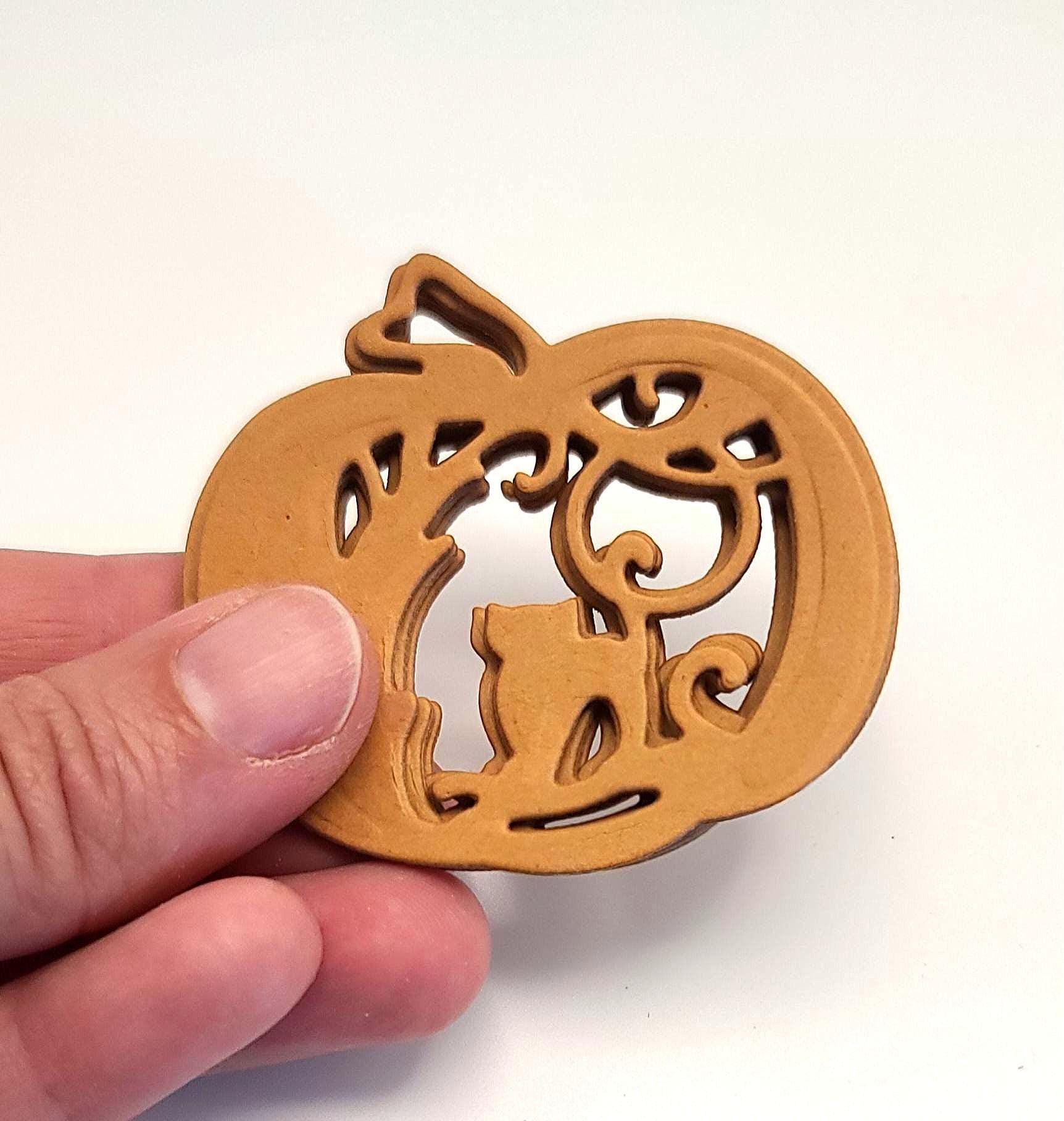 Halloween Cat Jack-o-lantern Die Cut Set (10 Pcs) - Etsy