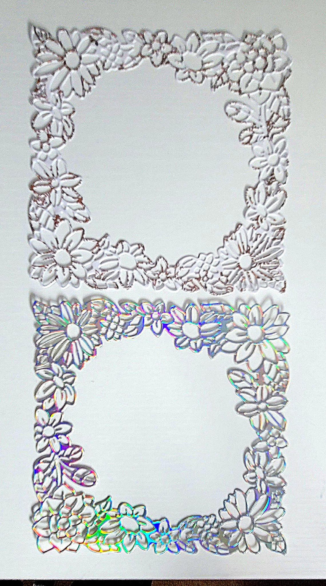 Floral Cardstock Square Die Cuts (6 Pcs) - Etsy
