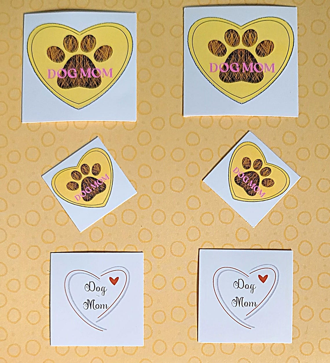 Dog Mom Sticker Set (6 Pcs) - Etsy