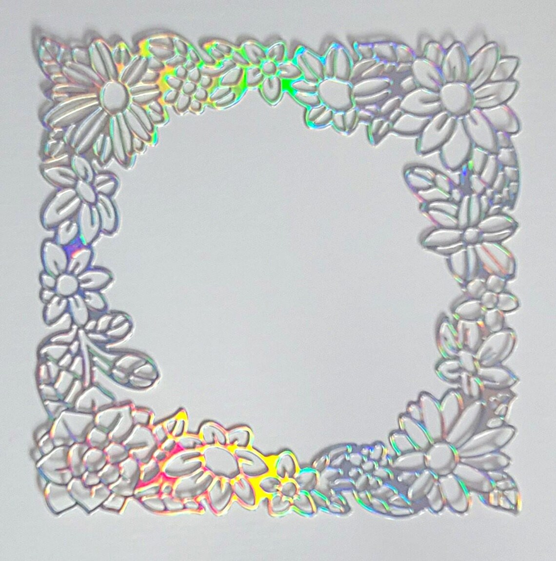 Floral Cardstock Square Die Cuts (6 Pcs) - Etsy