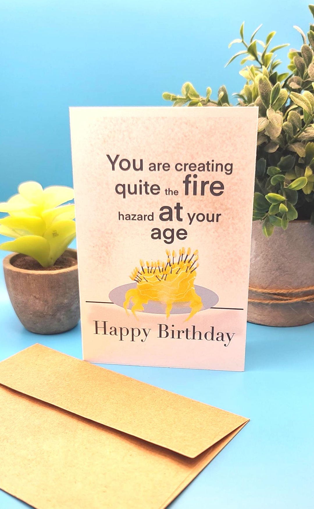 Fire Hazard Birthday Card (4''x6") - Etsy