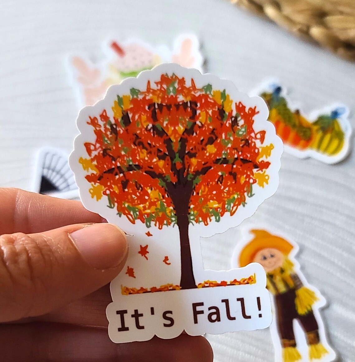 8 Piece "it's Fall!" Sticker Set - Etsy