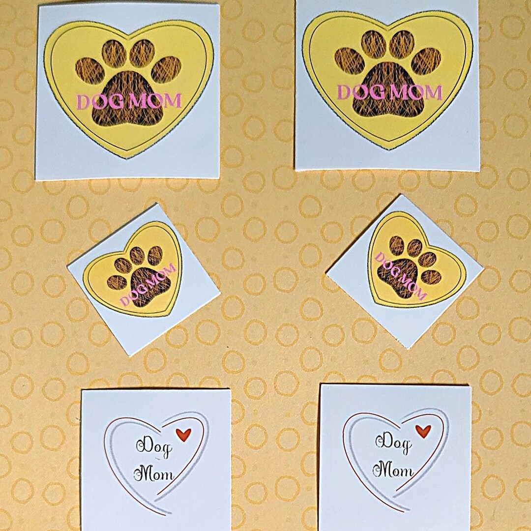 Dog Mom Sticker Set 6 Pcs - Etsy