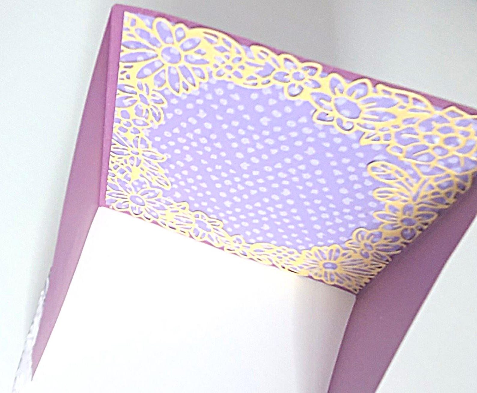 Floral Cardstock Square Die Cuts (6 Pcs) - Etsy