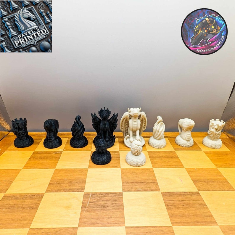 Dragon Chess Set CUTE - Etsy