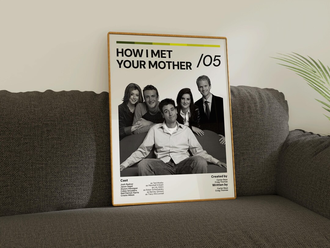 How I Met Your Mother Poster: Vintage Sitcom Wall Art (digital Download ...