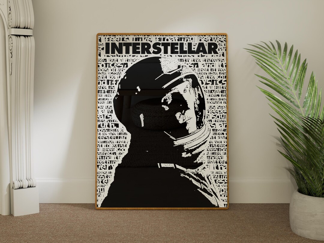 Interstellar Movie Poster: Minimalist Vintage Wall Art (digital ...