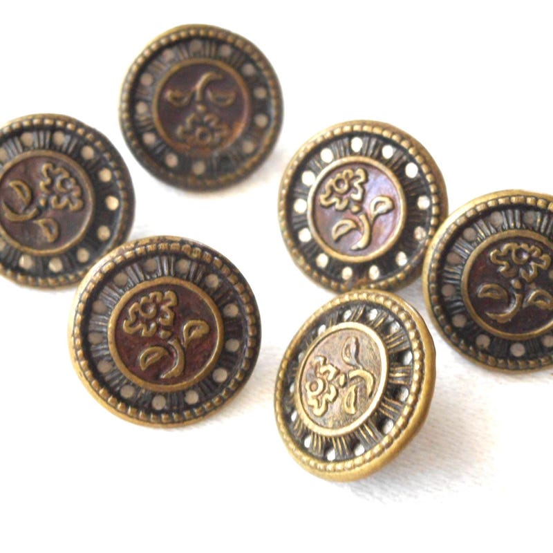 Metal Mirror Buttons - Etsy