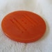 Large VINTAGE 1 3/8 Pierced Carved Orange Casein Plastic - Etsy